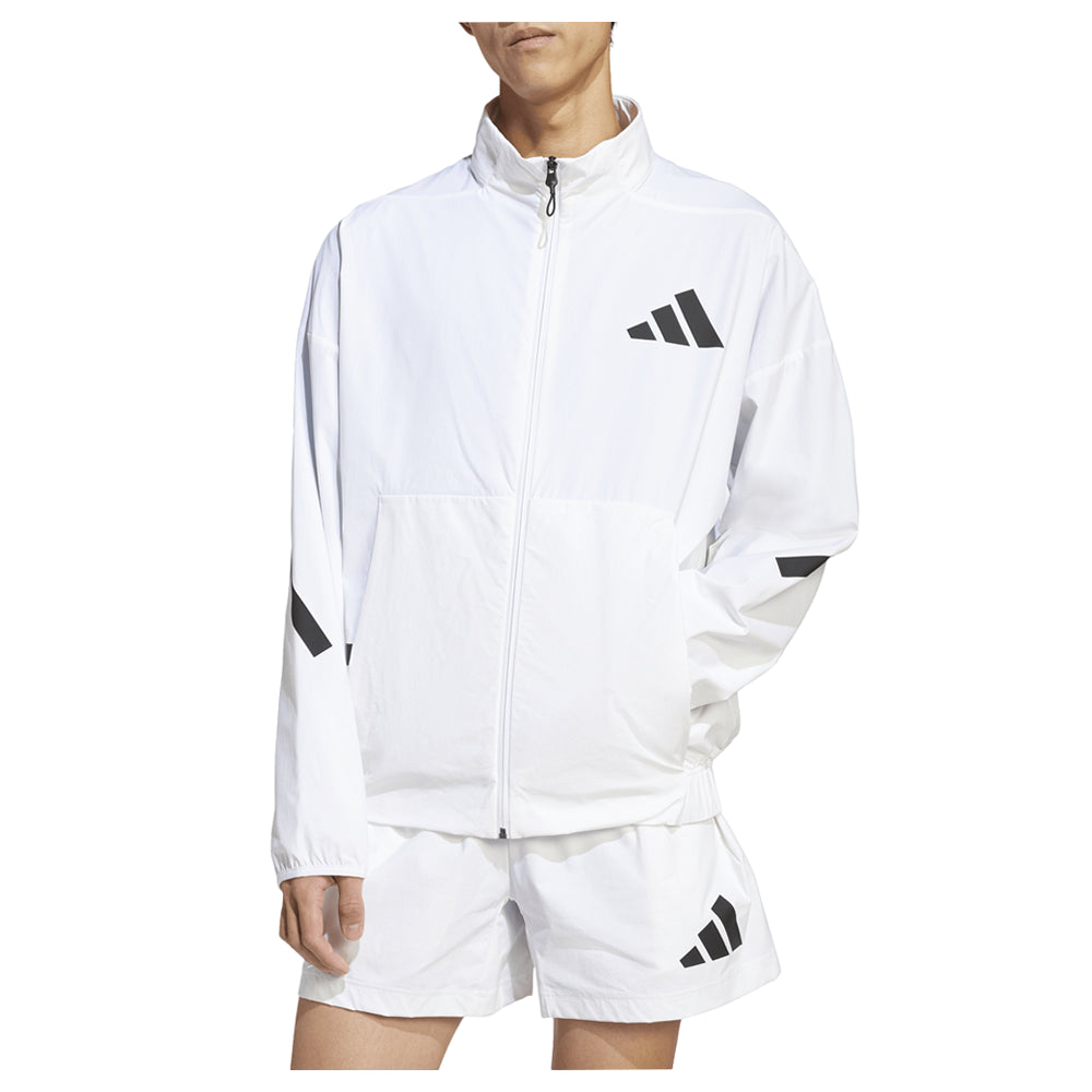 Shop White Mens Z.N.E. Woven Full Zip Jacket – Shoebacca