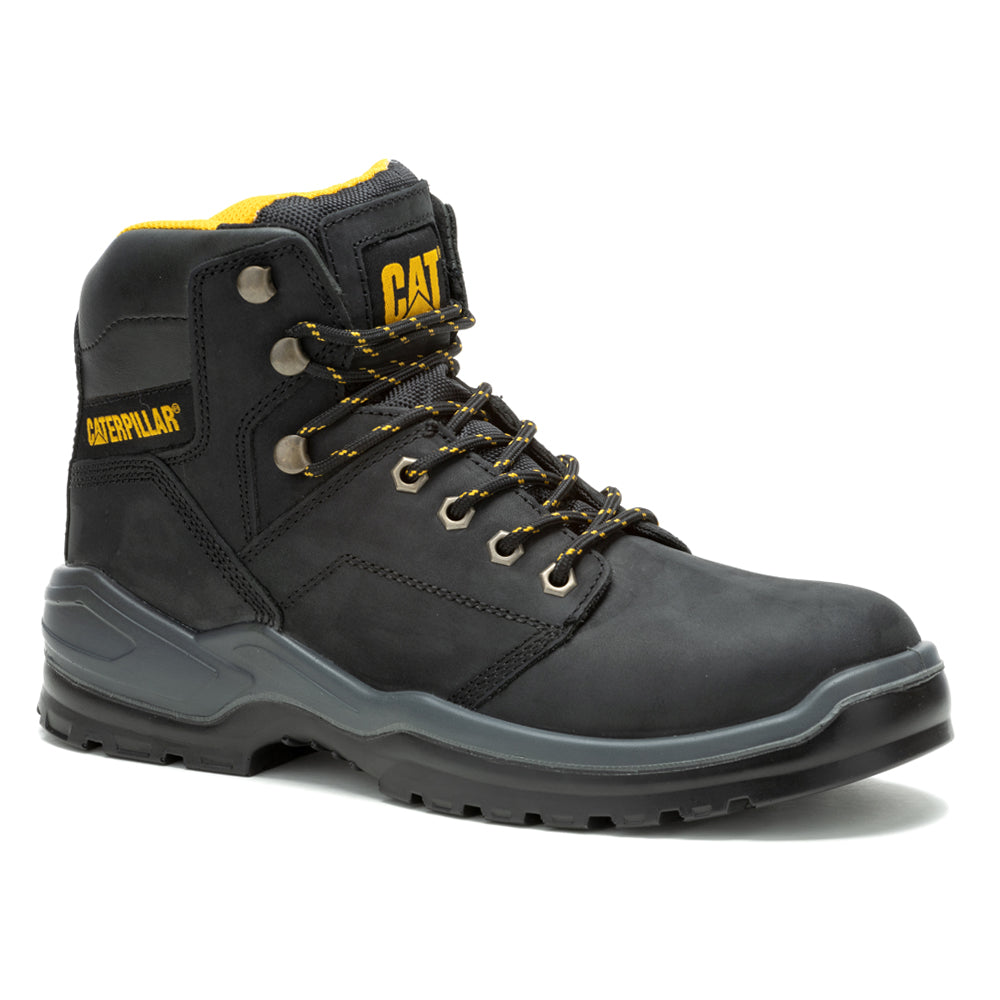 Shop Black Mens CAT Footwear Striver Steel Toe Work Boot – Shoebacca