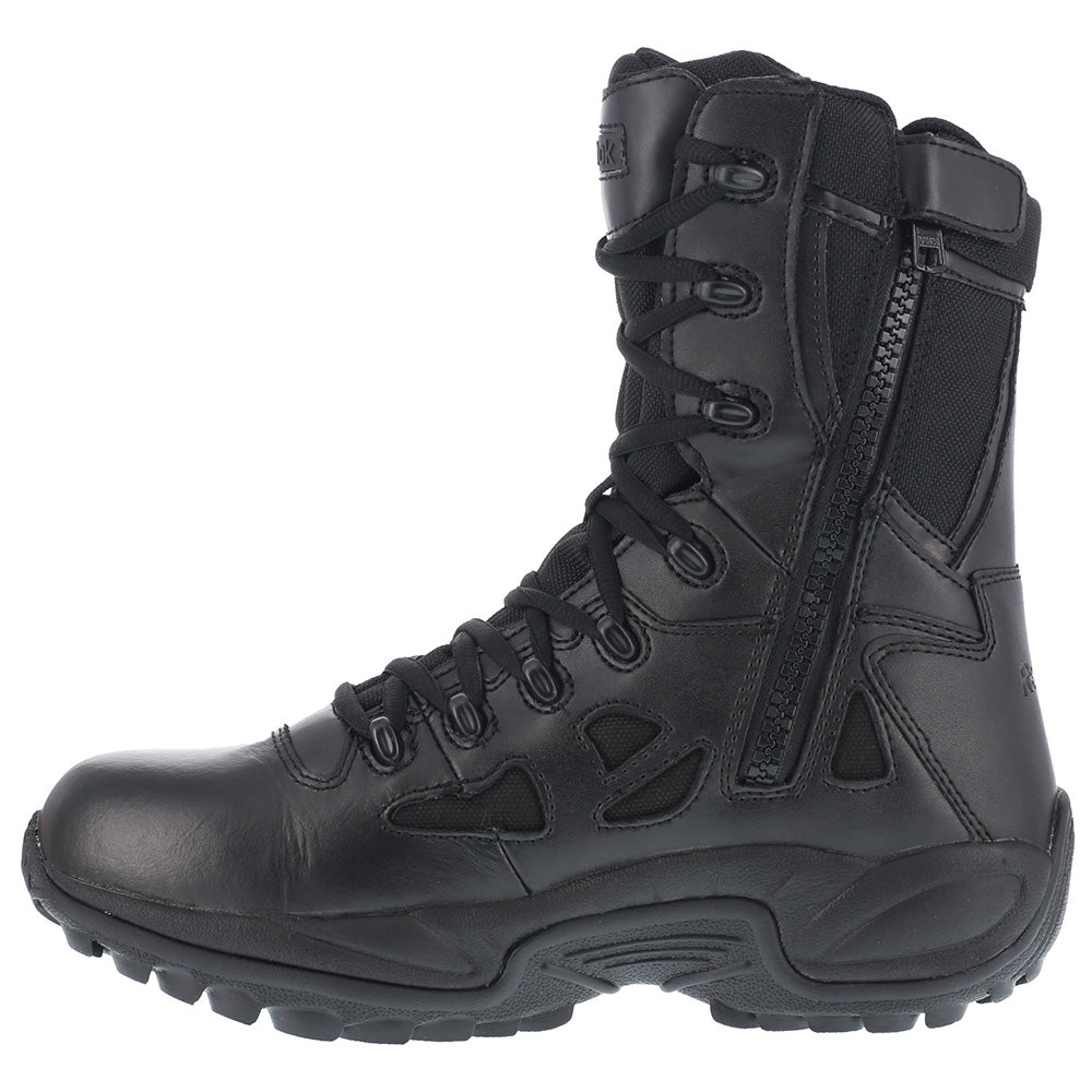 Shop Black Womens Reebok Work Rapid Response RB 8 Inch Waterproof Soft ...