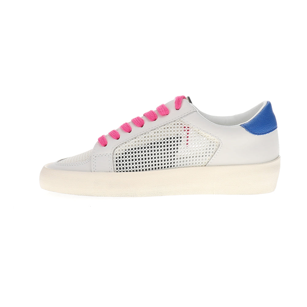 Shop Pink, White Womens Reflex Cut Out Lace Up Platform Sneakers ...