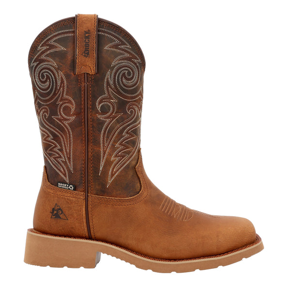 Shop Brown Mens MonoCrepe 12 Inch Waterproof Soft Toe Work Boots ...