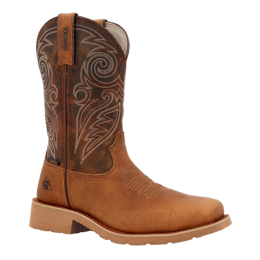 Shop Brown Mens MonoCrepe 12 Inch Waterproof Soft Toe Work Boots ...