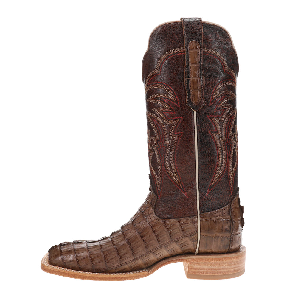 Shop Brown Mens Hornback Caiman Tail 13 Inch Wide Square Toe Cowboy ...