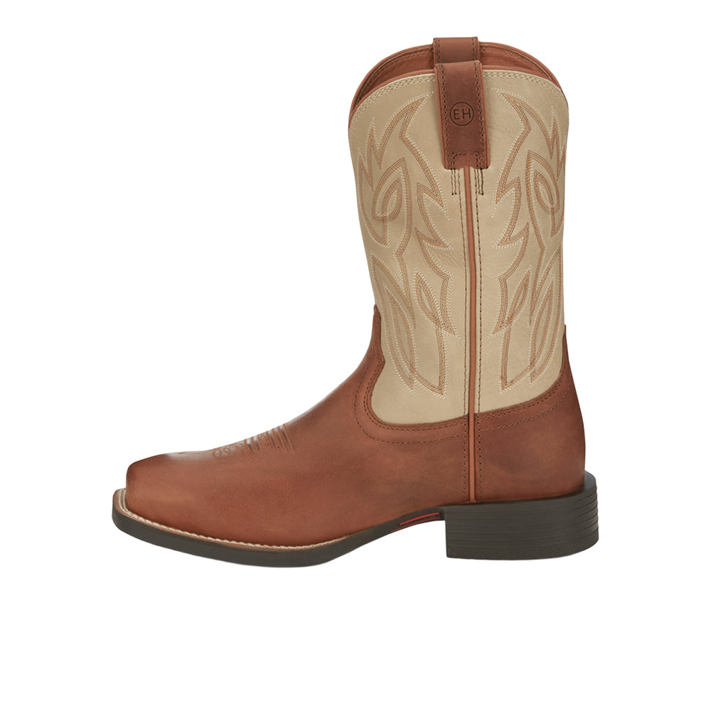 Shop Beige, Brown Mens Justin Original Workboots Canter 11 Inch Steel ...