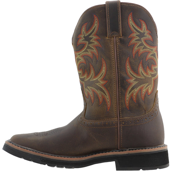 Shop Brown Mens Justin Original Workboots Driller 11 inch Electrical ...