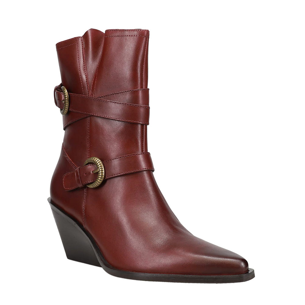 Shop Red Womens Seychelles Speak Up Pointed Toe Zippered Cowboy Boots ...