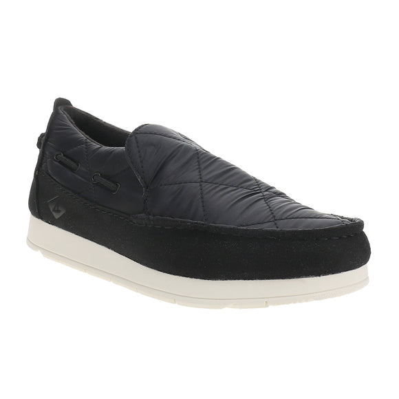 Shop Black Mens Sperry Sperry Moc-Sider Quilted Nylon Slippers – Shoebacca