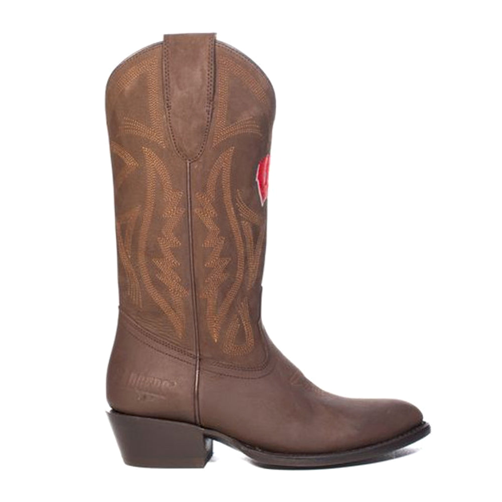 Shop Brown Womens University of Wisconsin Embroidered Round Toe Cowboy ...
