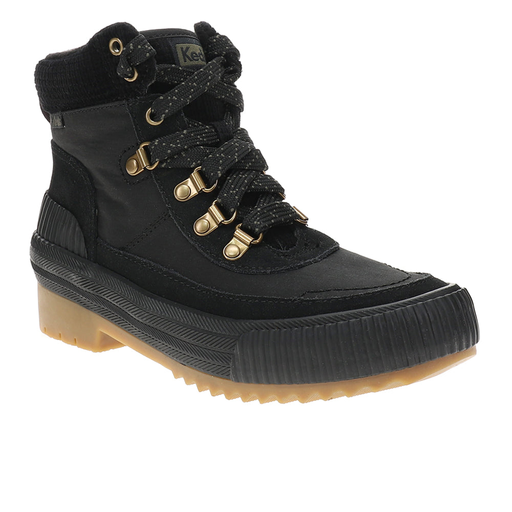 Shop Black Womens Keds Fielder Water-Resistant Lace Up Boots – Shoebacca
