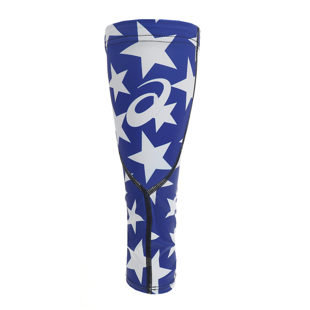 Shop Blue Mens ASICS Stars Printed Calf Compression Sleeves – Shoebacca